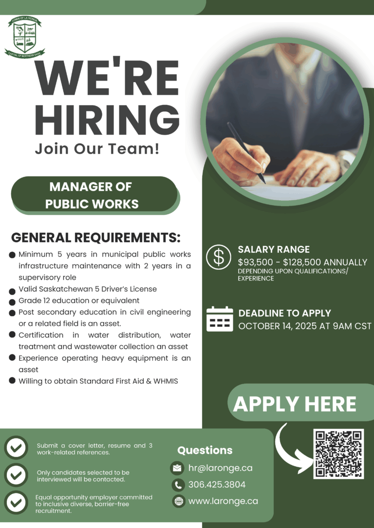 Manager of Public Works – APWA Saskatchewan Chapter